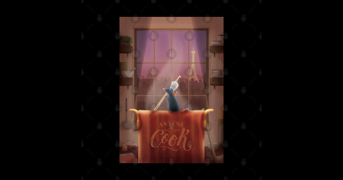 Anyone Can Cook - Ratatouille - Posters and Art Prints | TeePublic