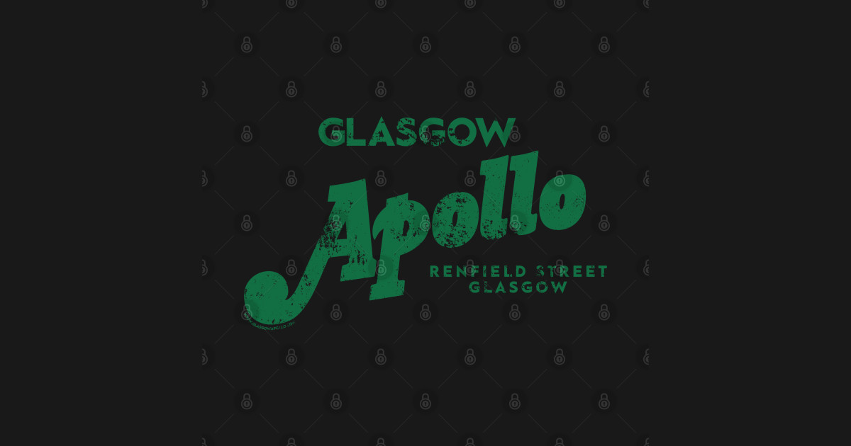 Glasgow Apollo Green Design Retro Aged Look - Glasgow Apollo Retro - T ...
