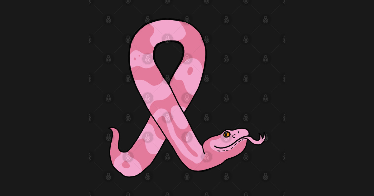Pink Ribbon Copperhead Snake - Breast Cancer Awareness Month - T-Shirt ...