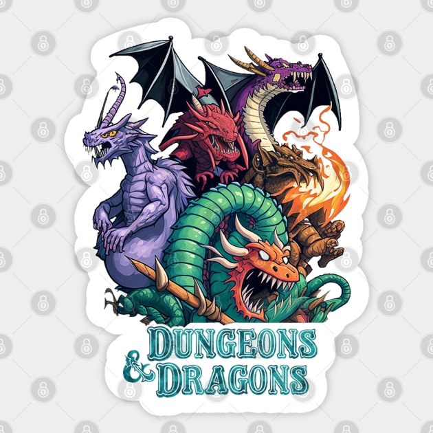 Dungeons & Dragons - Dungeonsanddragons - Sticker | TeePublic