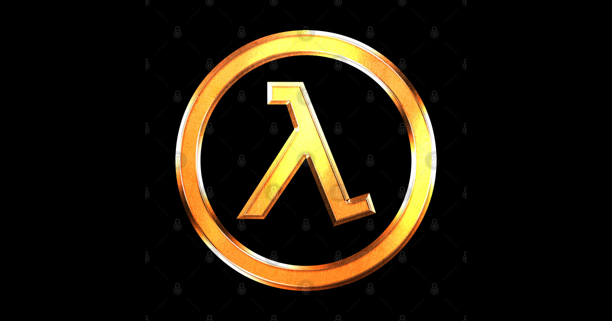 Half Life Lambda Symbol (Variant) - Half Life - Sticker | TeePublic