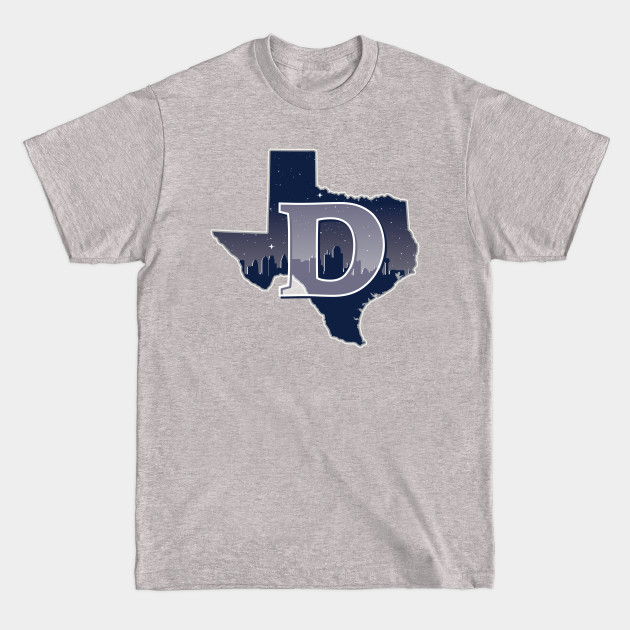 Dallas Cowboys State Outline - Dallas Cowboys - T-Shirt sold by George ...