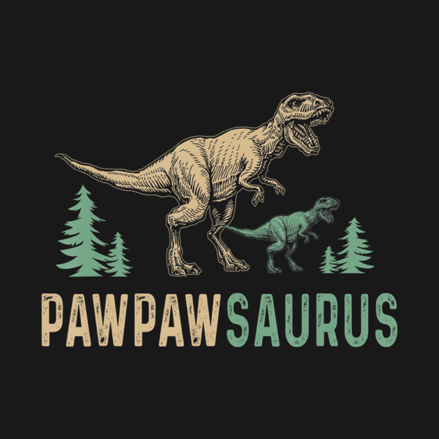 Pawpawsaurus Dinosaurs Vintage Retro Father's - Pawpawsaurus Dinosaurs ...