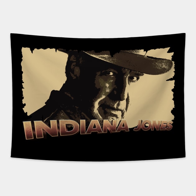 indiana jones retro brown vintage - Indiana Jones - Tapestry | TeePublic
