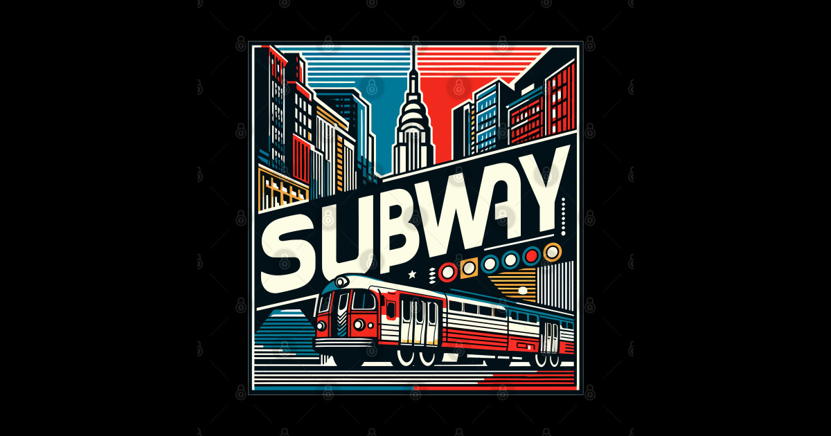Nyc Subway - Nyc Subway - Sticker | TeePublic