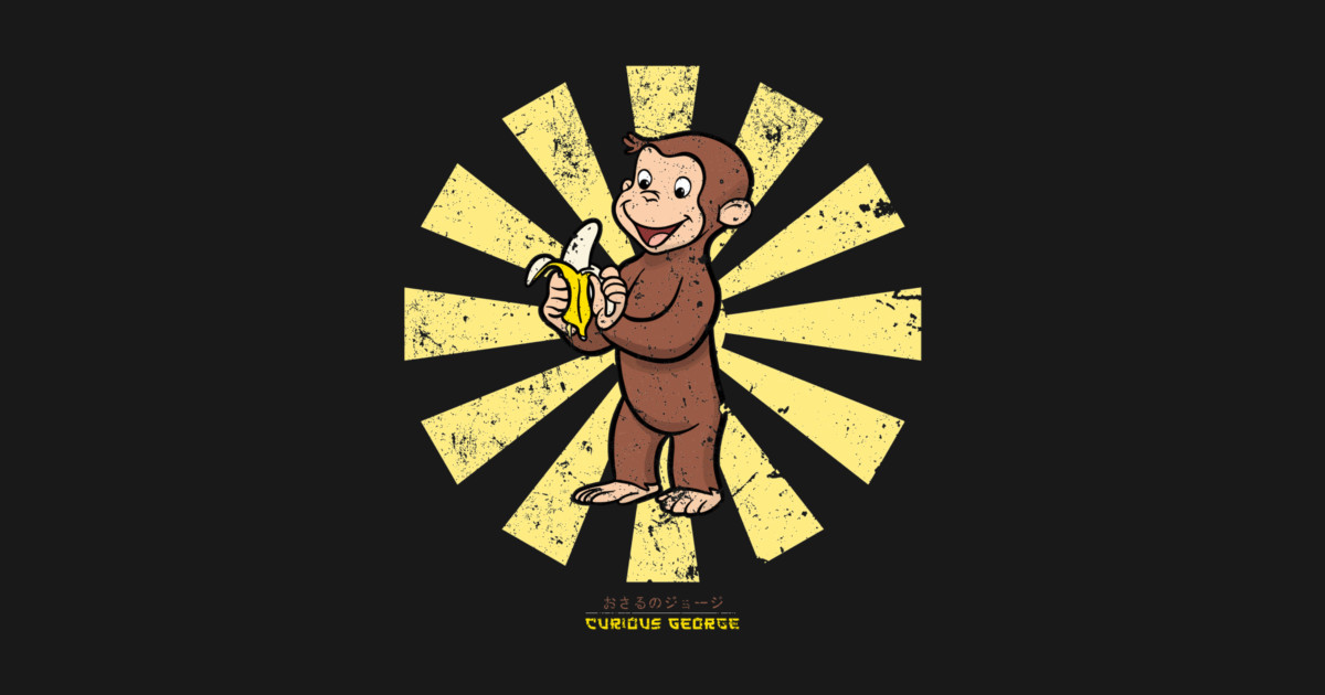 Curious George Japanese - Curious George Japanese - T-Shirt | TeePublic
