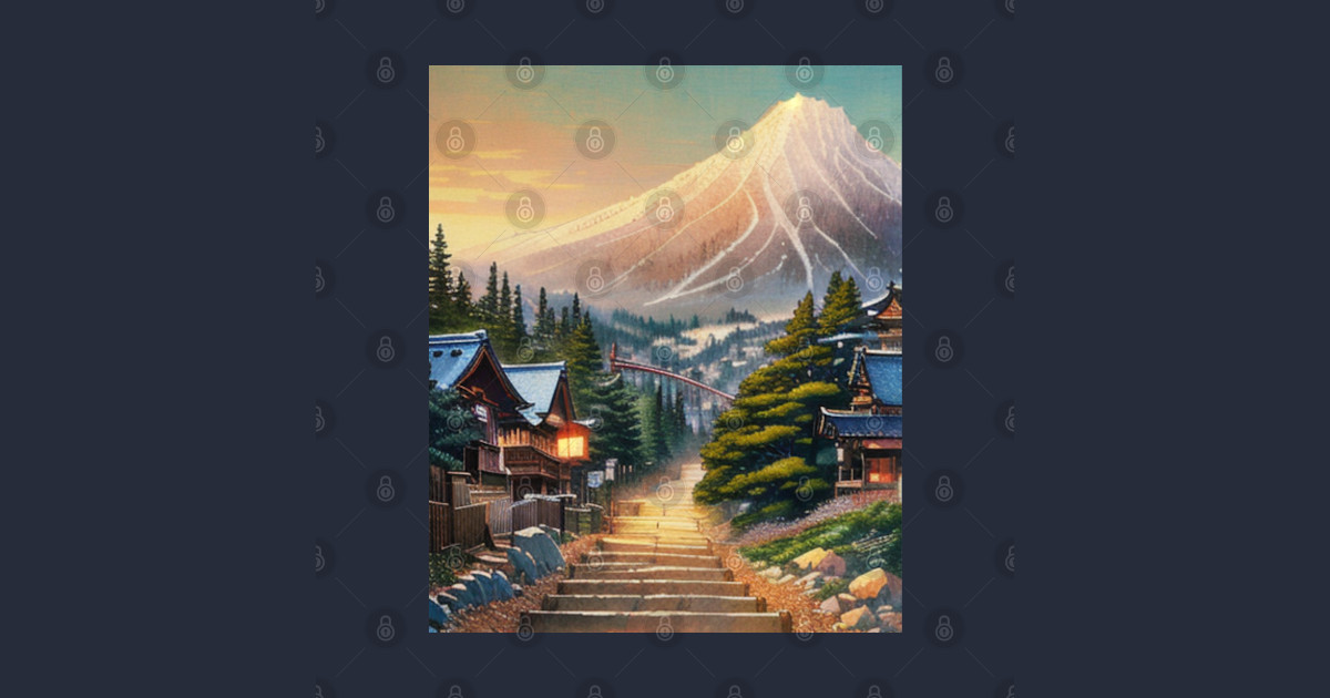 Manitou Incline in Vintage Japanese Anime Hiking - Manitou Incline - T ...