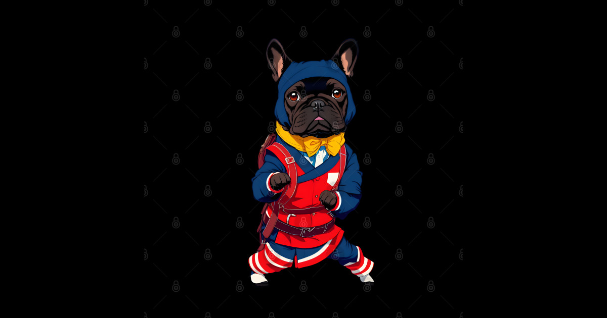 Frenchie Ninja - French Bulldog - Sticker | TeePublic