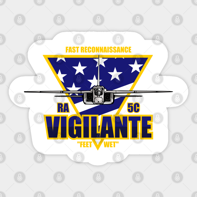 RA-5C Vigilante - Us Navy Combat Aircraft - Sticker | TeePublic