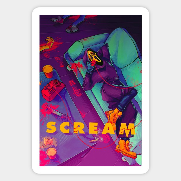 Scream Poster - Scream - Sticker | TeePublic