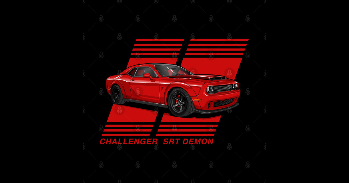 DODGE SRT Demon - Dodge Challenger - Sticker | TeePublic
