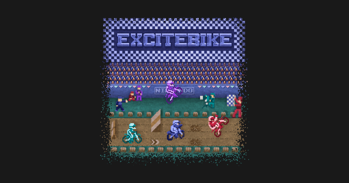 Bike Excite - Excitebike - T-Shirt | TeePublic