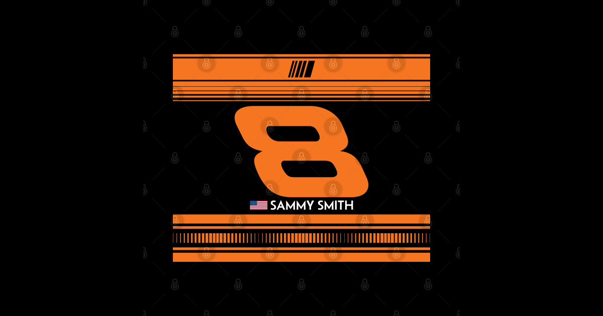Sammy Smith #8 2025 NASCAR Design - Sammy Smith - Magnet | TeePublic