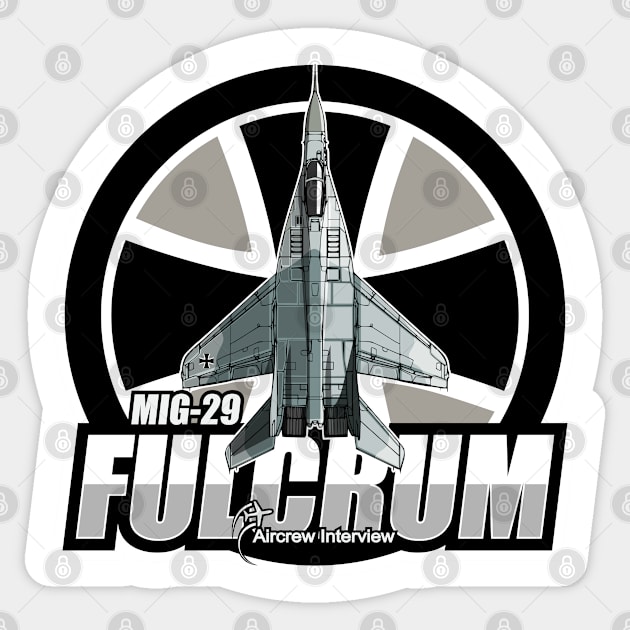 German MIG-29 Fulcrum - Luftwaffe Mig29 Fulcrum - Sticker | TeePublic