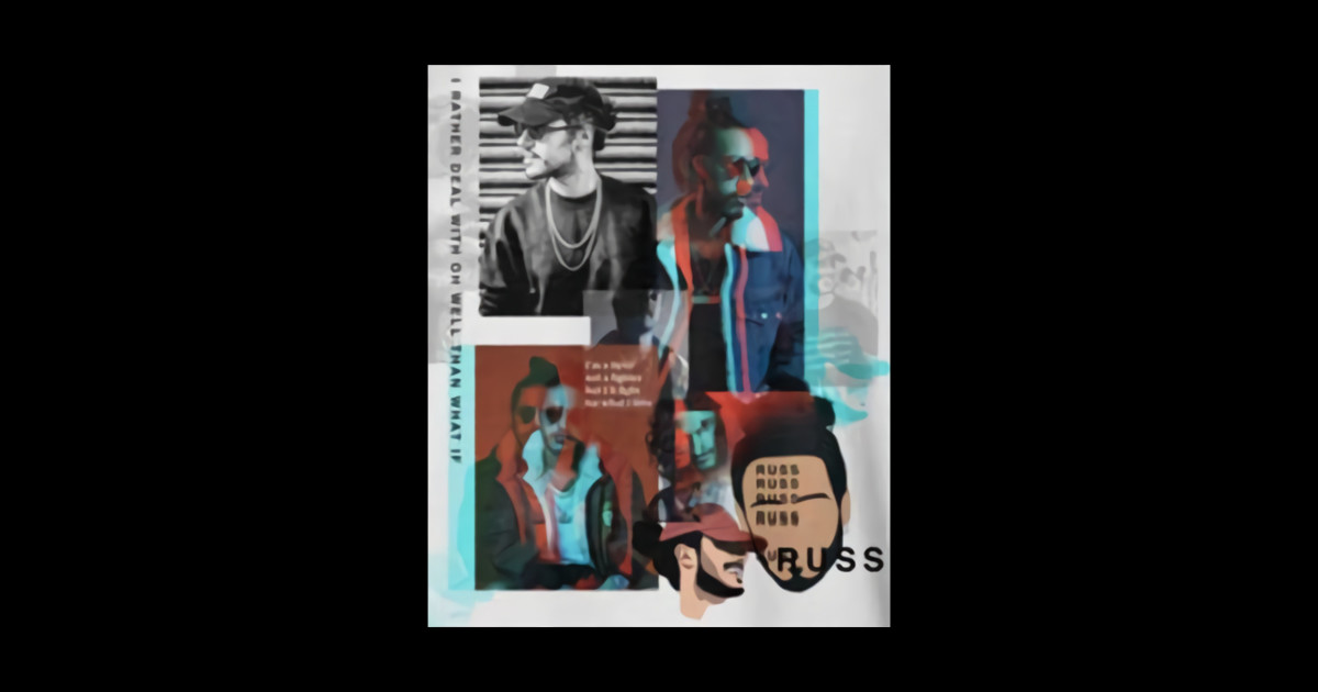Russ Rapper Fan Art & Merch - Russ Rapper Fan Art Merch - Sticker ...