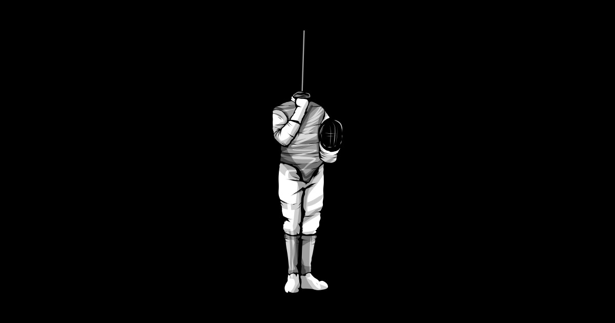 Outfit Of A Fencer En Garde Fencing - Fencing - Sticker | TeePublic
