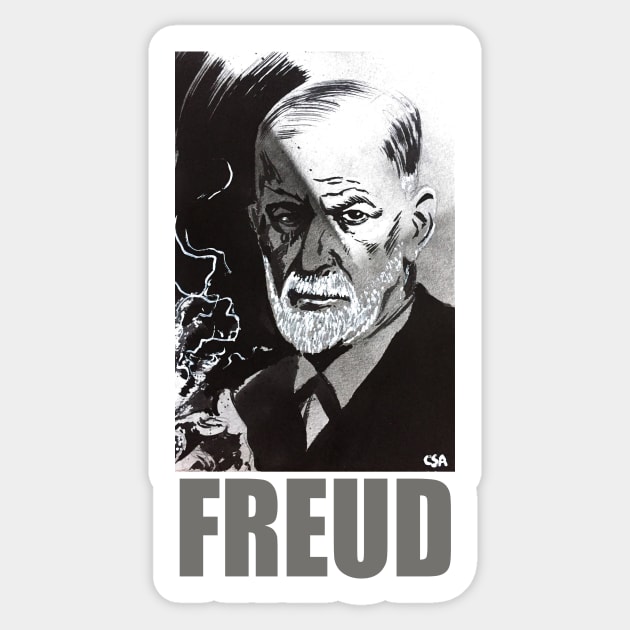 SIGMUND FREUD - Freud - Sticker | TeePublic