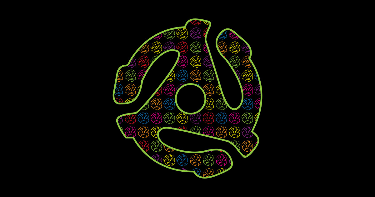 Retro 45 vinyl adapter - Retro - Posters and Art Prints | TeePublic