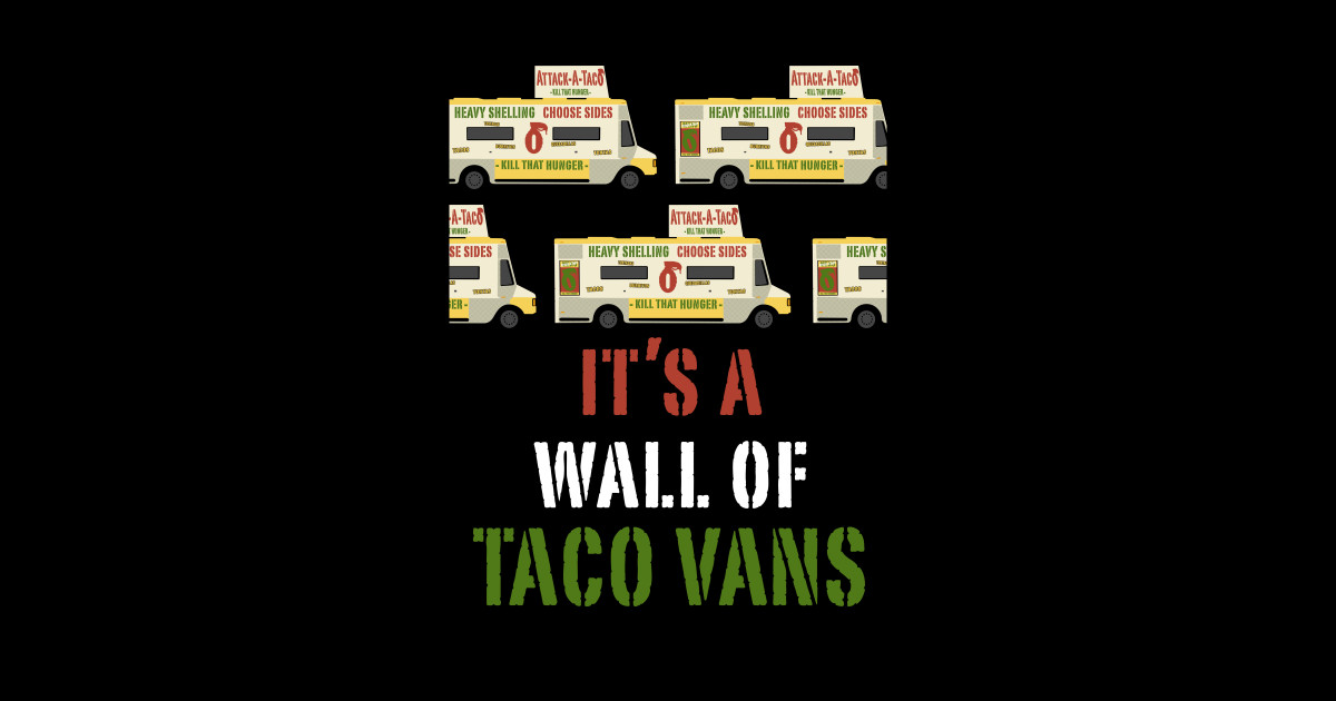 Wall Of Taco Vans! - Van - Sticker | TeePublic