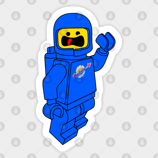 Spaceman! (Benny) - Lego - Sticker | TeePublic