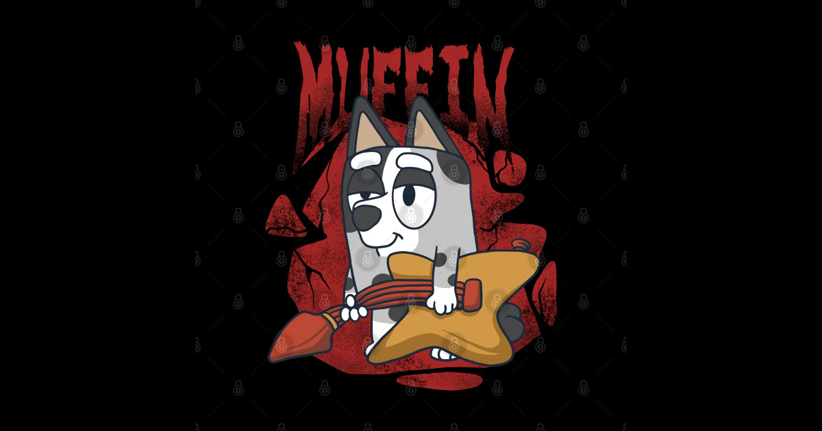 Muffin Bluey - metal music - Muffin Bluey - Sticker | TeePublic