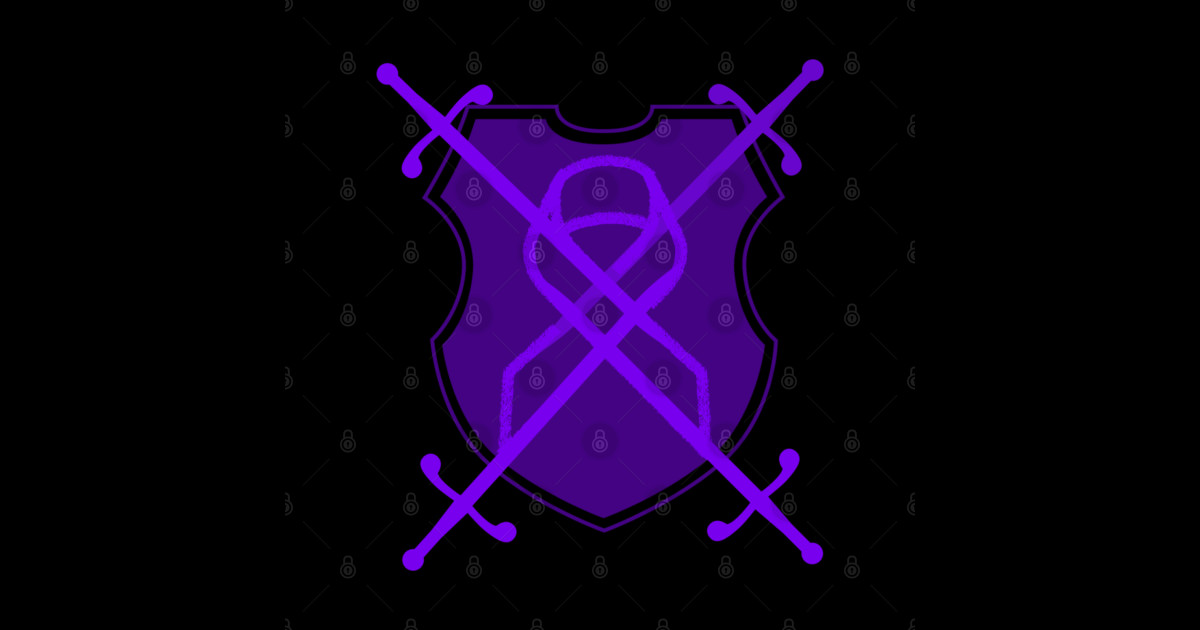 Sword and Shield Purple Ribbon IBD Awareness Merchandise - Sword And ...