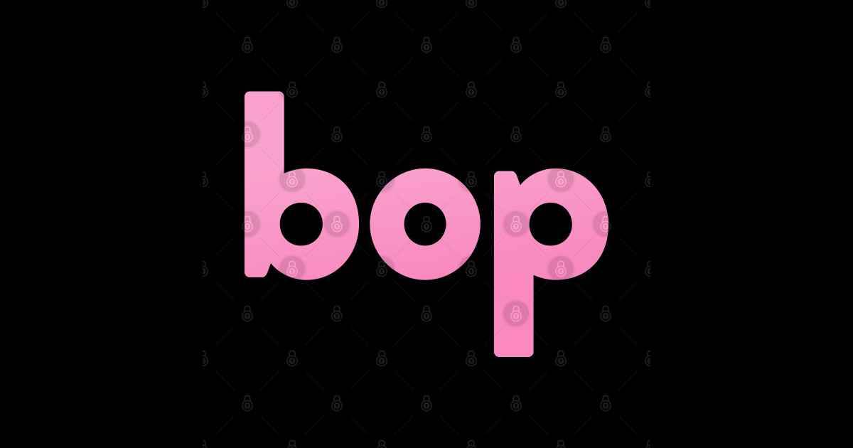 Bop in Cute Pink - Bop - Sticker | TeePublic