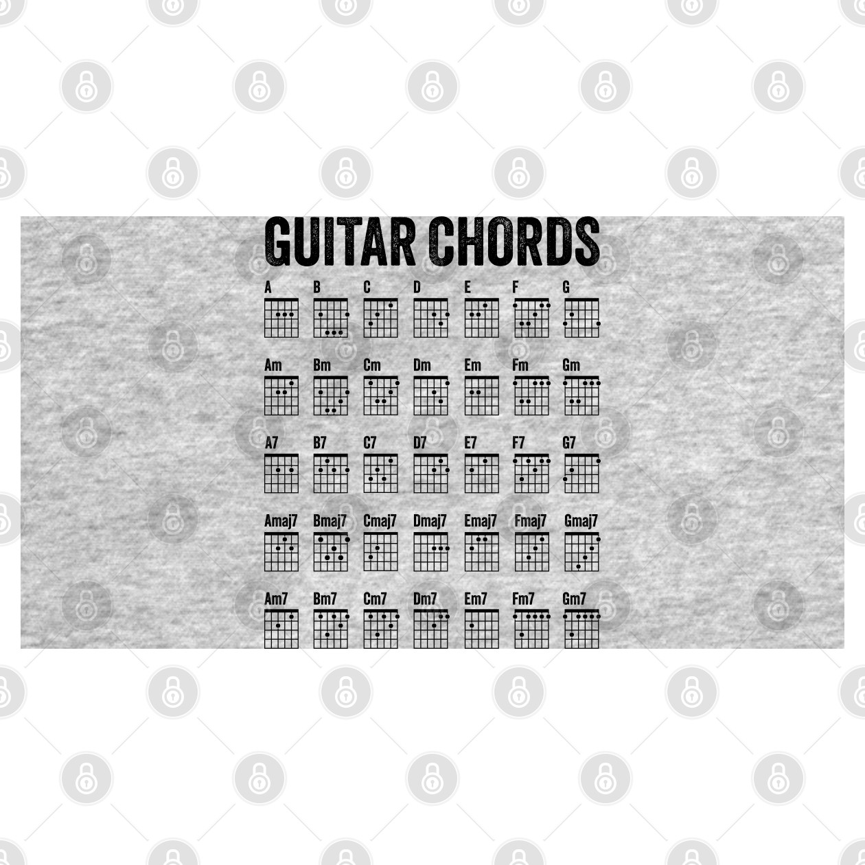 Guitar Chords Poster - Guitar Player - T-Shirt | TeePublic