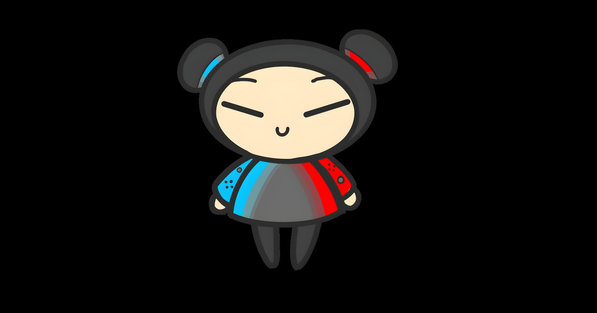 Red Blue Pucca - Pucca - Sticker | TeePublic