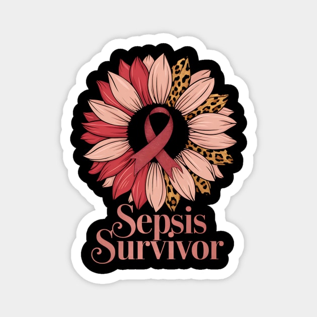 Sunflower Red Ribbon Sepsis Survivor Awareness - Sunflower Red Ribbon ...