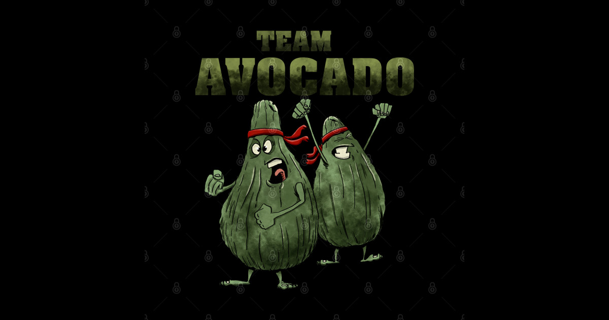 Team Avocado - Avocado - Sticker | TeePublic