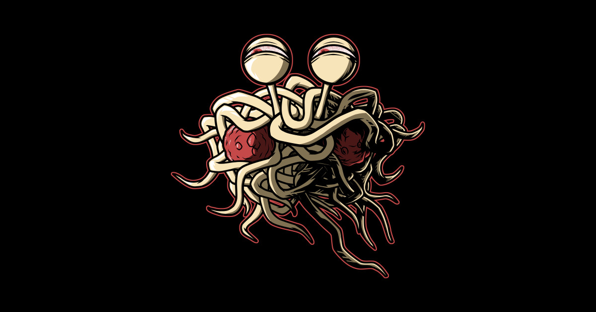 FSM | Flying Spaghetti Monster - Fsm - Sticker | TeePublic