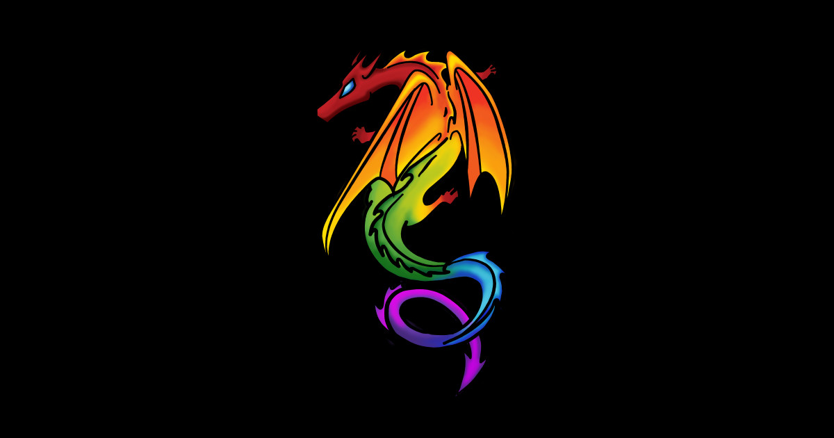 Rainbow LGBT Pride Dragon - Lgbt - Posters and Art Prints | TeePublic