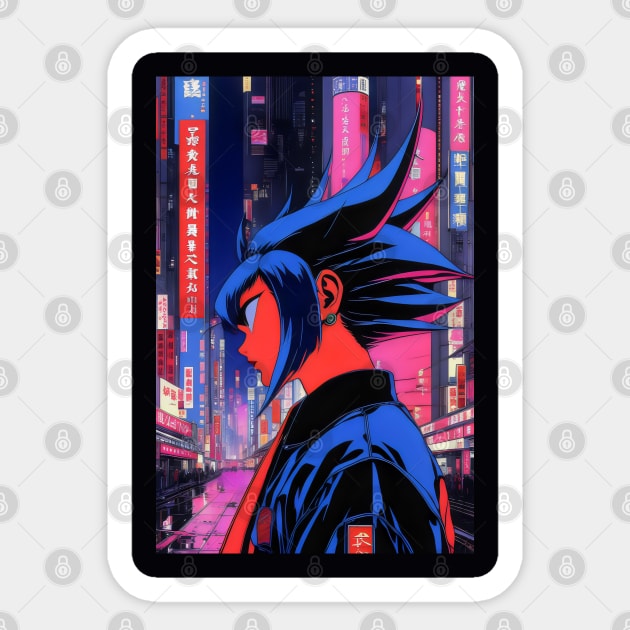 Neo Japanese city aesthetic - Neo Japanese - Sticker | TeePublic