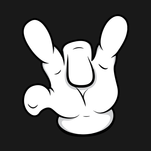 Mickey Mouse Hand Signs Logo