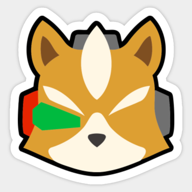 Star Fox Stock Icon - Super Smash Bros Ultimate - Sticker | TeePublic