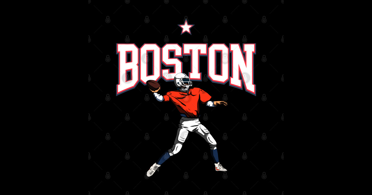 BOSTON Retro Sports Edition - Boston Football - Sticker | TeePublic