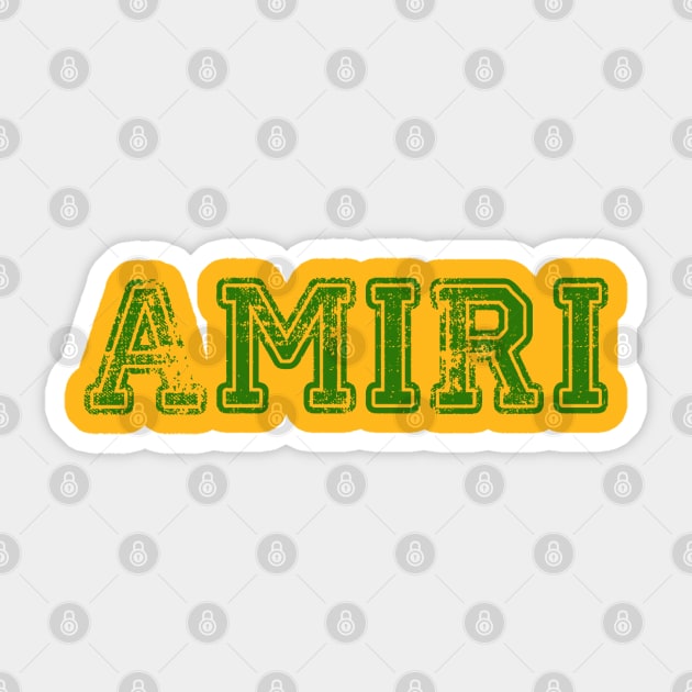 Amiri Vintage Logo Text - Amiri - Sticker | TeePublic