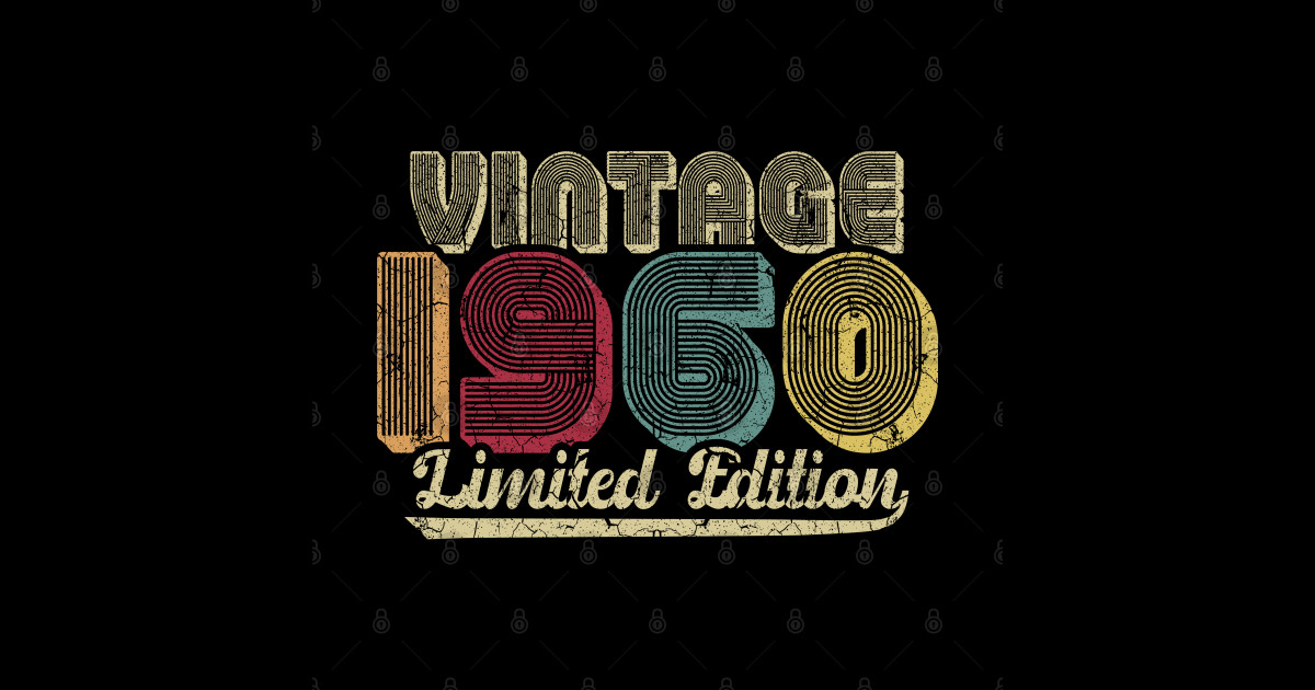 Vintage 1960 Limited Edition 60th Birthday Gift - Vintage 1960 Limited ...
