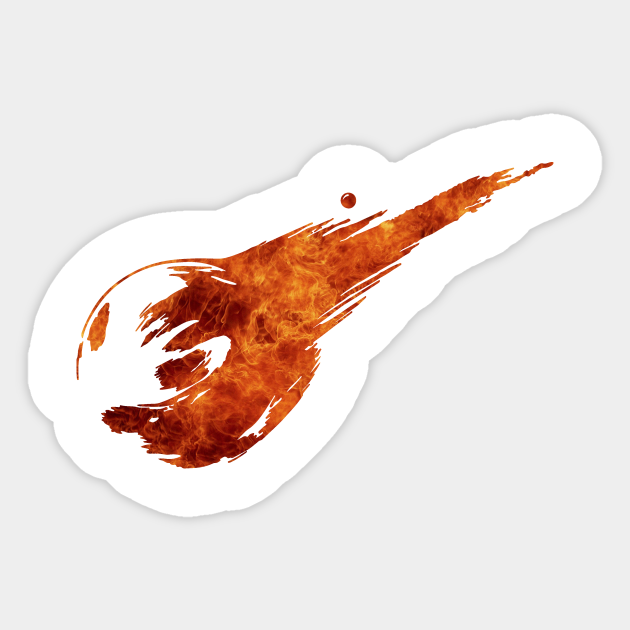 meteor ff7 fire - Meteor - Sticker | TeePublic