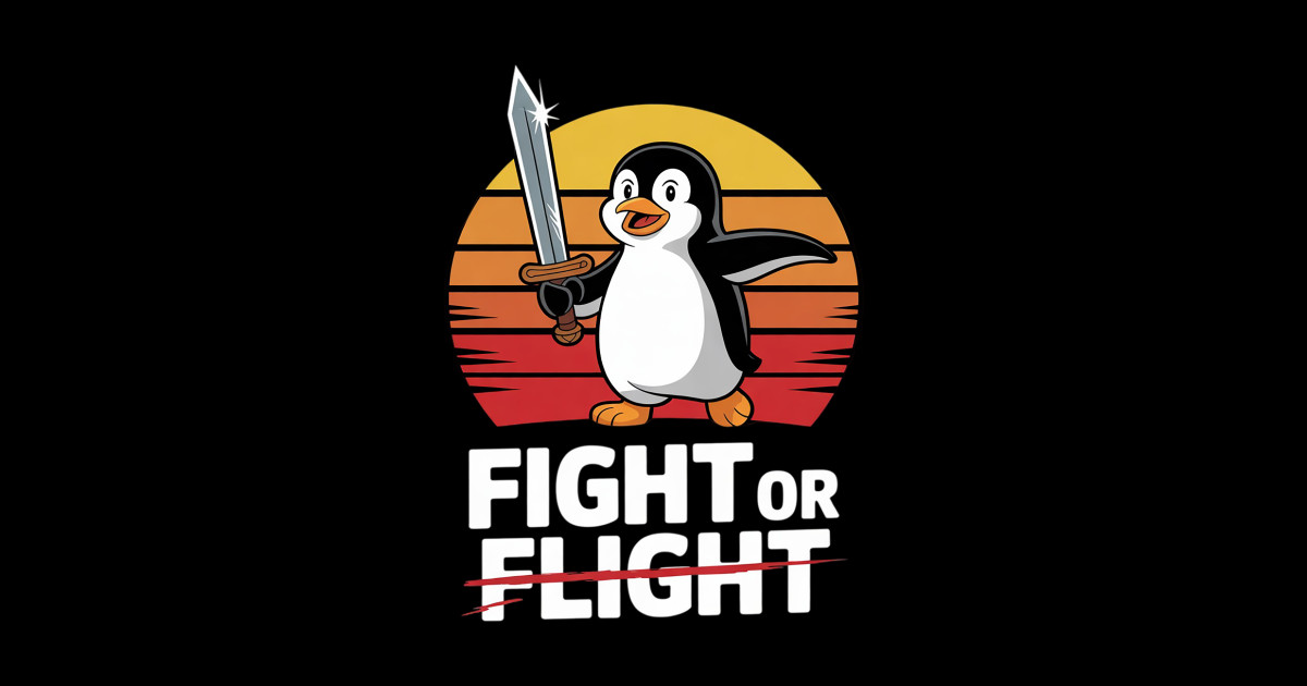 Fight or Flight Penguin Pun Fight Or Flight Meme - Fight Or Flight ...
