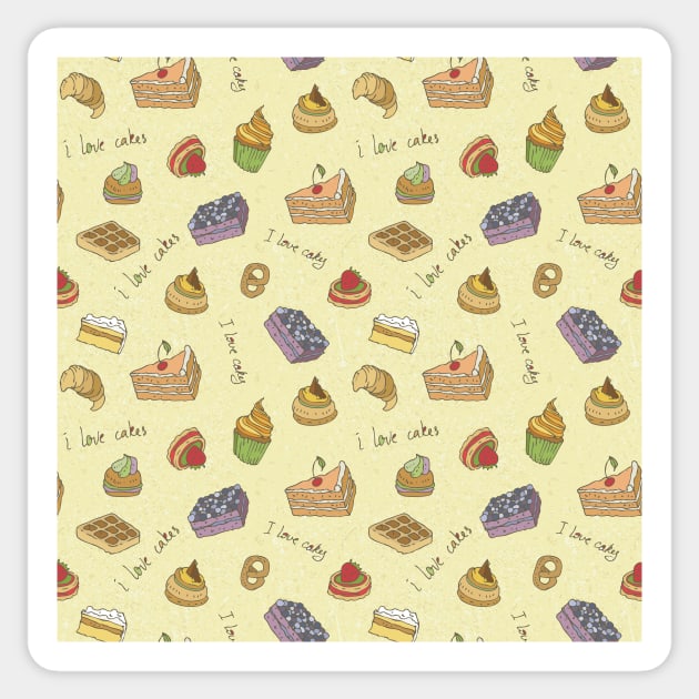 Cakes - Wallpaper - Sticker | TeePublic