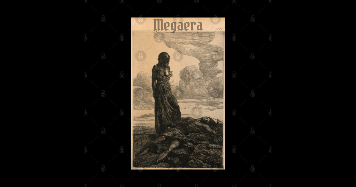 Megaera Hades Inspired Classic Etching Design - Megaera Hades - Posters ...