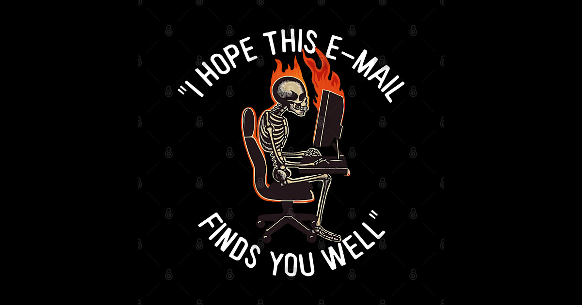 Office Overload: Email Fatigue at Its Finest - Sarcastic Office Humor ...