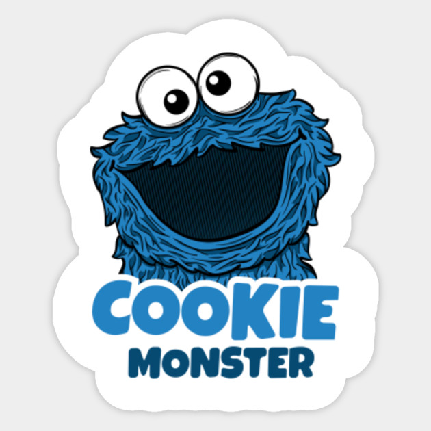 Cookie Monster - Sesame Street - Sticker | TeePublic