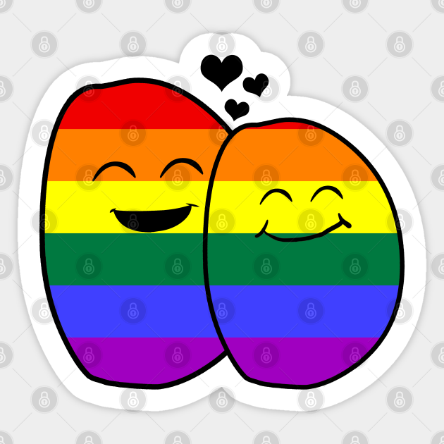 LGBTQ Pride Potatoes - Gay Pride - Sticker | TeePublic
