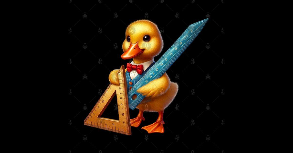 🦆 Duck with School Supplies | Cute Back-to-School Duck - School ...