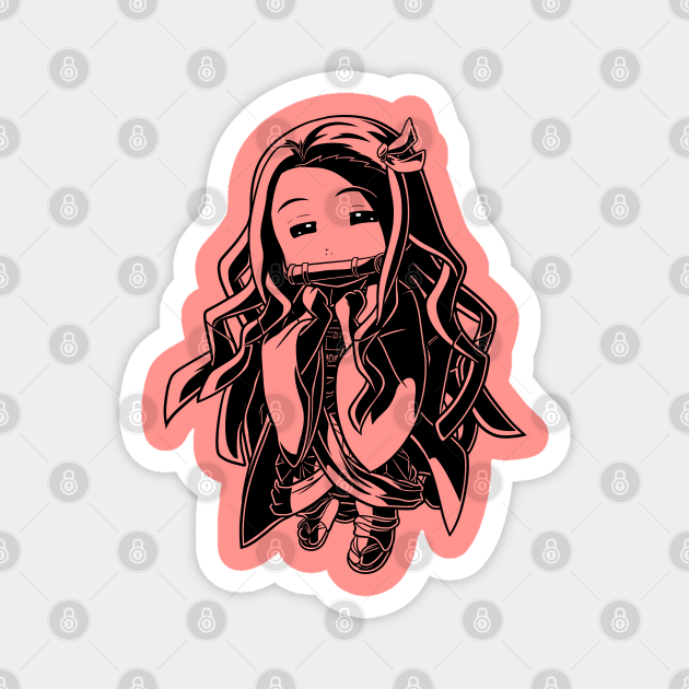 Demon Slayer Kamado Nezuko Chibi Line Art - Kimetsu No Yaiba Demon ...