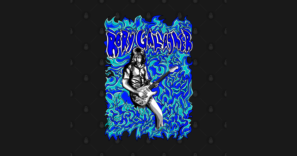 Rory Gallagher blue - Rory Gallagher - T-Shirt | TeePublic