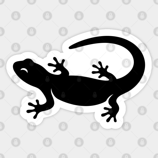 Adorable Newt Silhouette - Newt - Sticker | TeePublic